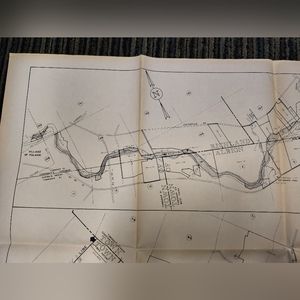 Wall Decor | Vintage Salmon River Conservation Fishing Easement Map 36 ...